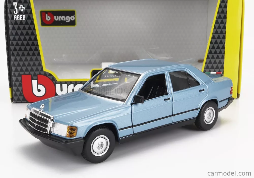 Burago - Mercedes Benz 190E 1984 Diamond Blue - Hobby Chest